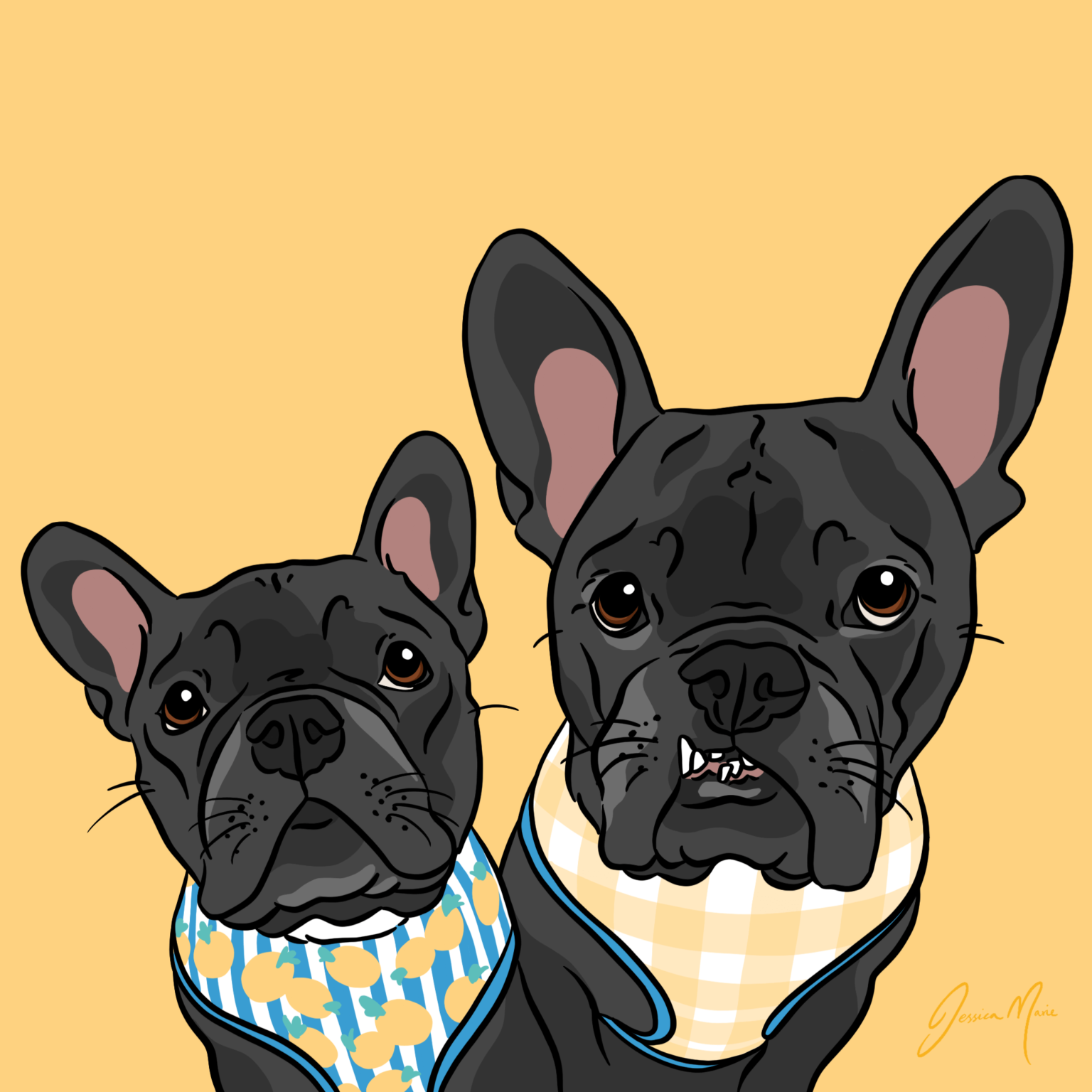 Custom Pet Portraits | Pop Art Puppy Dogs